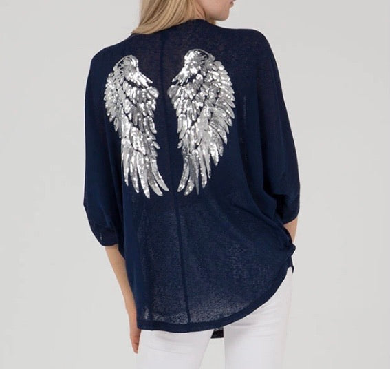 Angel Wing Top - Navy – Service